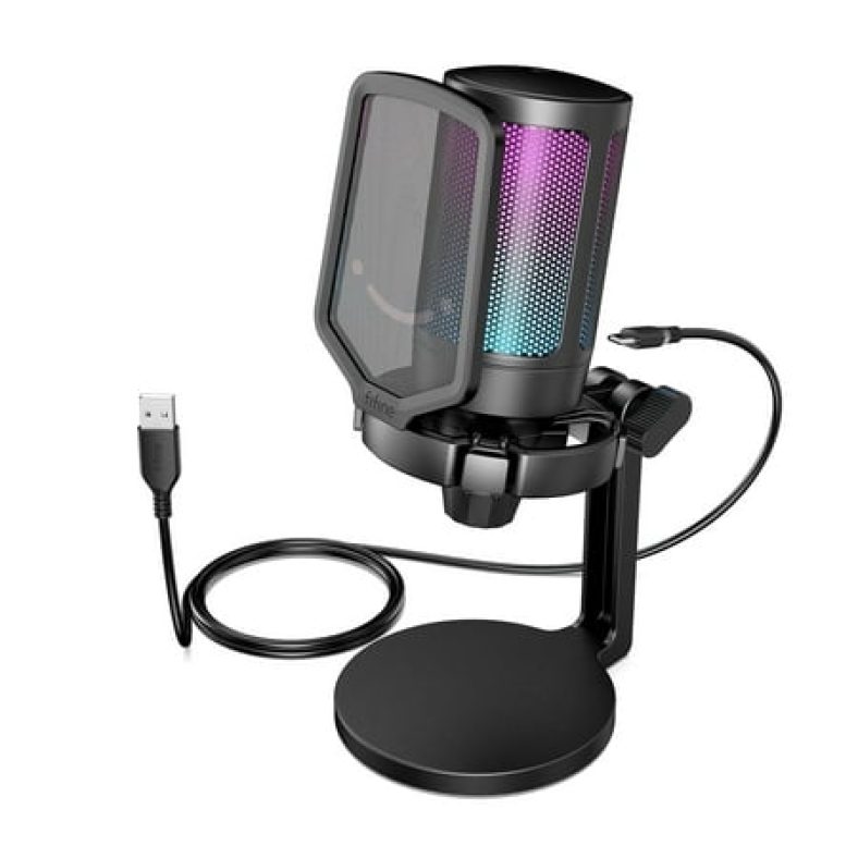 FIFINE Gaming Microphone A6NEO Review — Best Budget USB Streaming Mic ...
